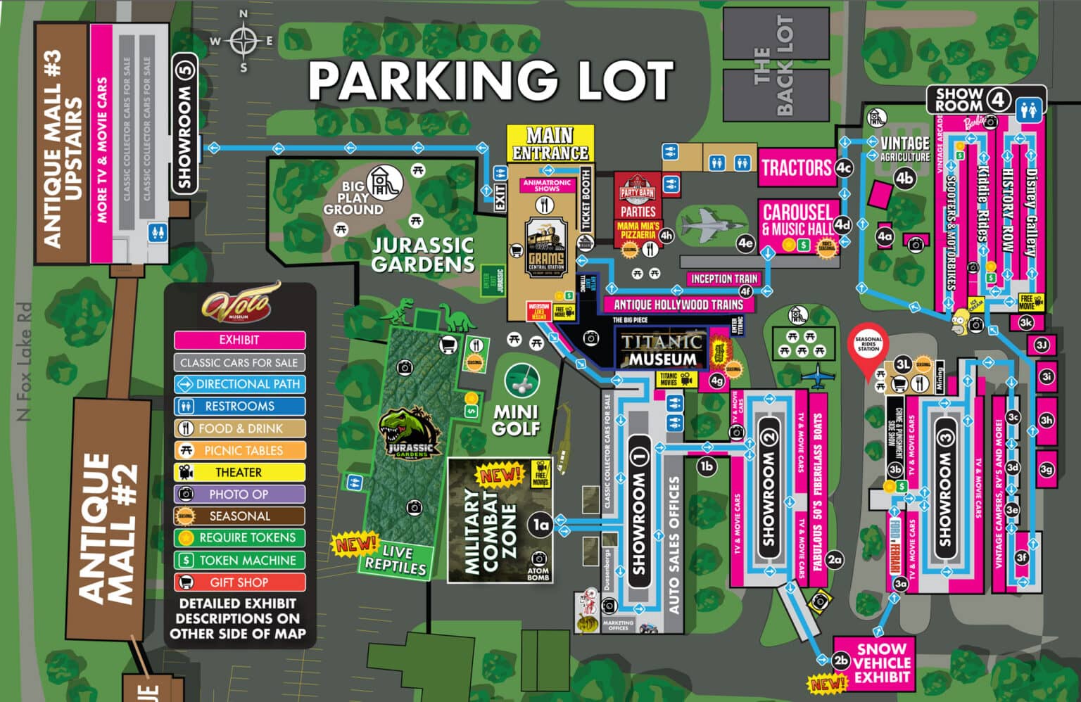 Volo Museum Map & Grounds Guide | 5 Showrooms – Volo, IL